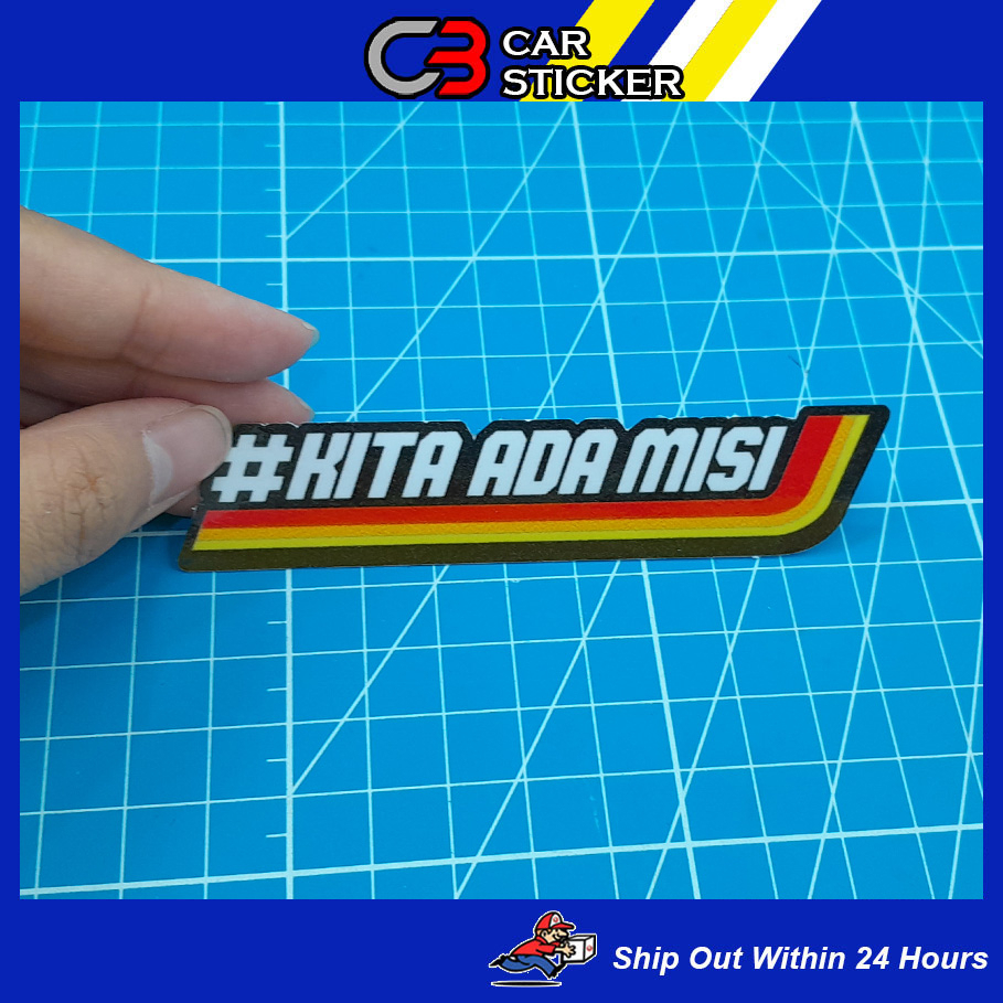 #KITA ADA MISI STICKER WHITE / M055 | Shopee Malaysia
