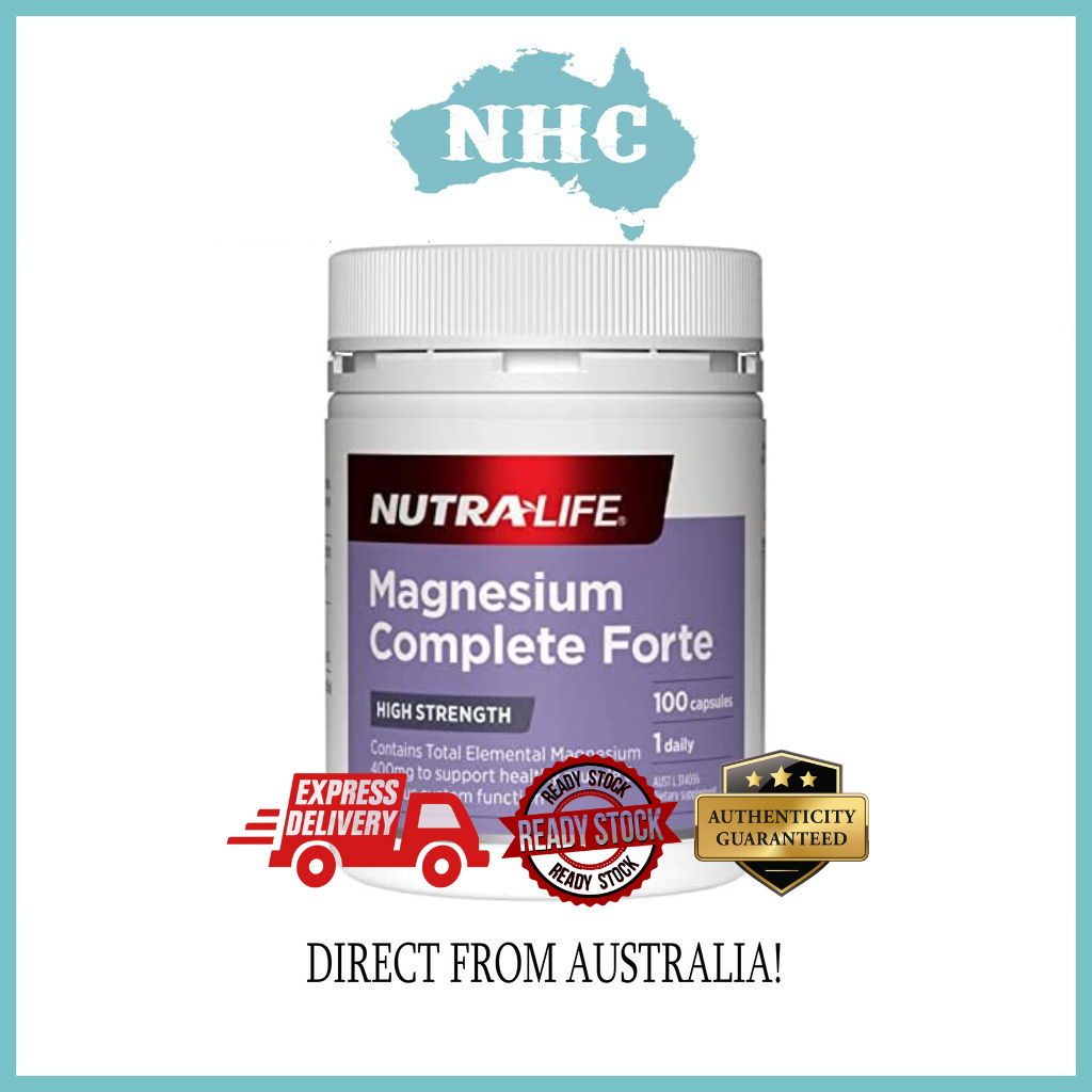 Nutra-Life Magnesium Complete Forte 100 Capsules Exp 25/03/2027 ...