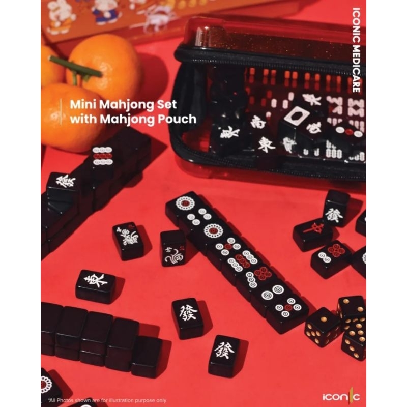 🔥Limited Edition!!🔥ICONIC Mini Mahjong Set with Pouch | Shopee Malaysia