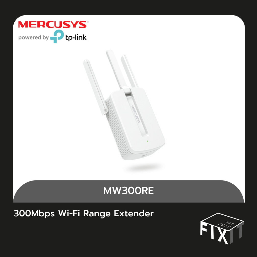 Mercusys MW300RE 300Mbps Wi-Fi Range Extender (Powered by TP-Link ...