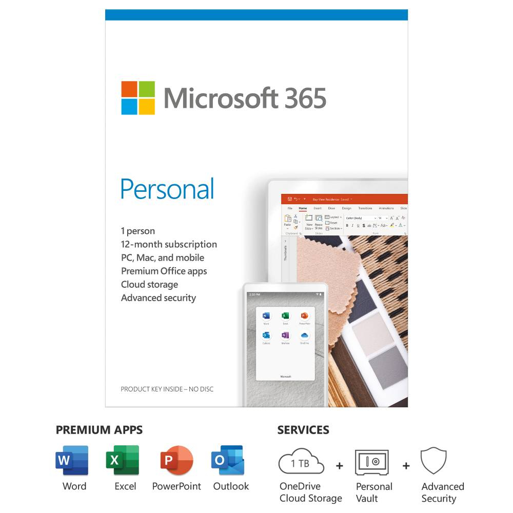 Microsoft Office 365 Personal (ESD) Pocket Card - QQ2-00003 [Physical ...