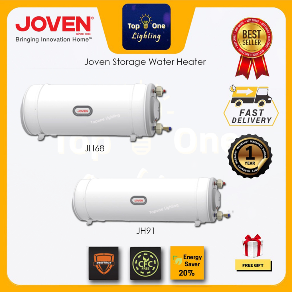 [Stock Ready, With GIFT] Joven Horizontal Storage Tank Water Heater JH68 JH91 | Shopee Malaysia