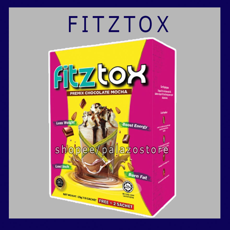 FITZTOX MOCHA ORIGINALHQ 5X FAT BURN Fitztox Premix Chocolate Mocha ...