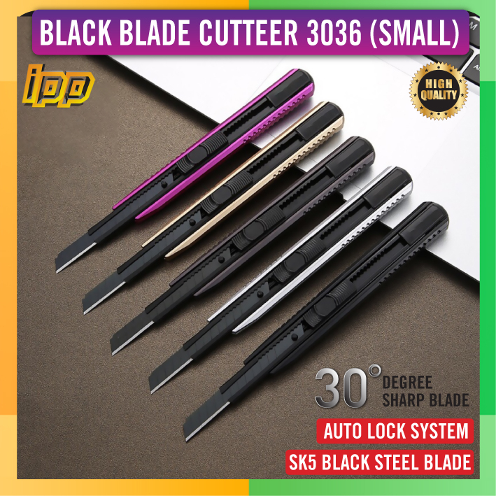 Black Blade Cutter With SK5 Black Steel Blade / High Quality Alloy Body ...