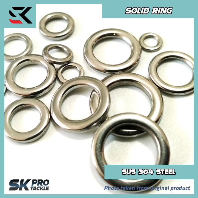 SKPRO Solid Ring Fishing Heavy Duty 304 Stainless Steel EXTRA STRONG ...