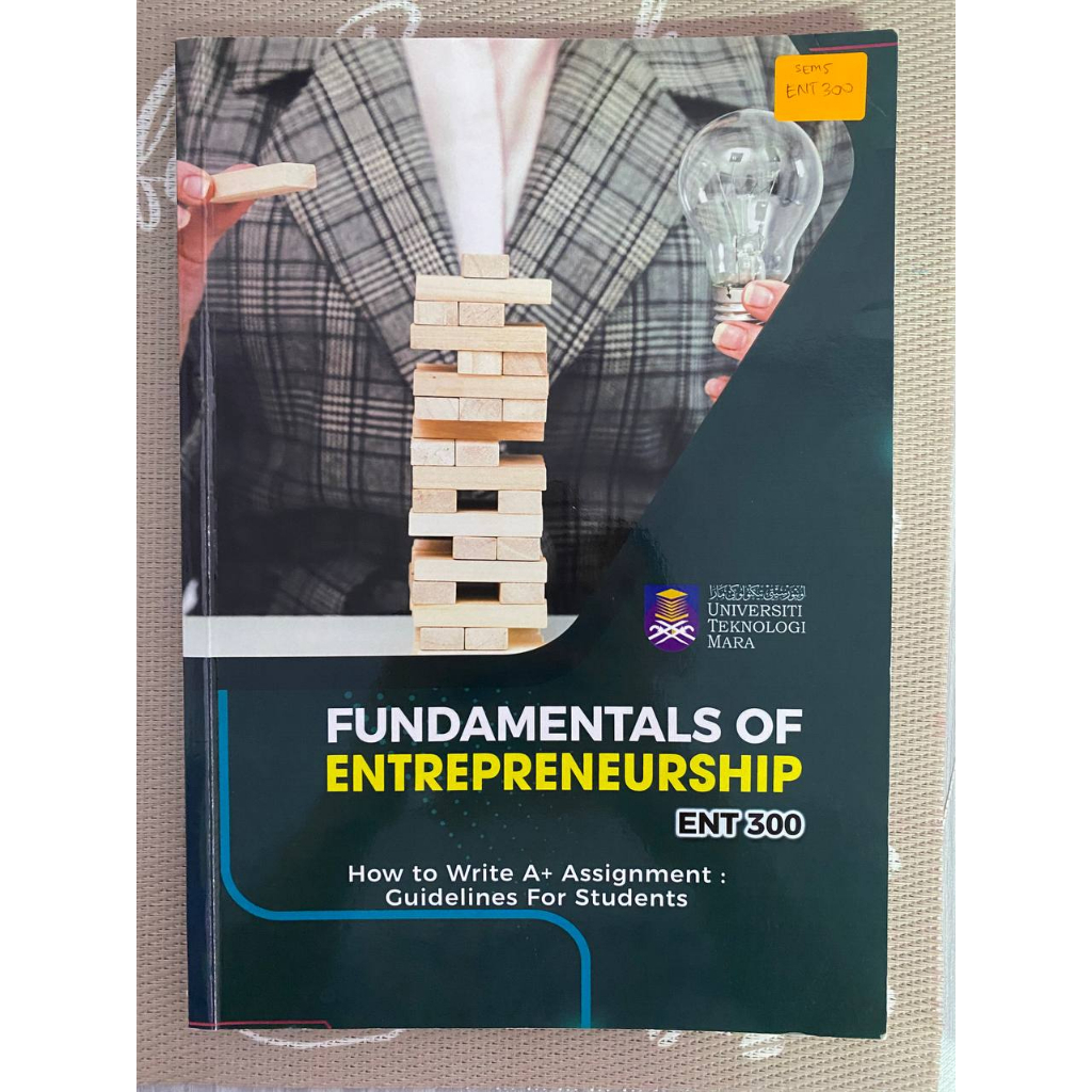 ENT 300 FUNDAMENTALS OF ENTREPRENEURSHIP (PART 5) | Shopee Malaysia