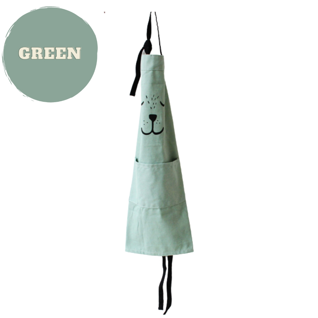 [Ready Stock] Kid Kitchen Cute Apron Children Cooking Baking Chef Apron ...