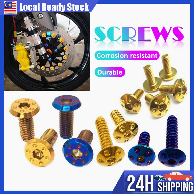Universal Screw motor Body Coverset Screw Skru Titanium Blue Gold Skru ...