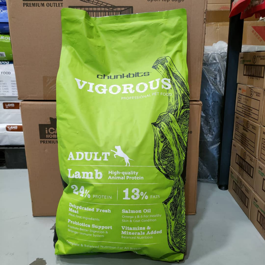 Chunkbits Vigorous Dog Food (15KG) Salmon / Lamb PROFESSIONAL DOG FOOD ...