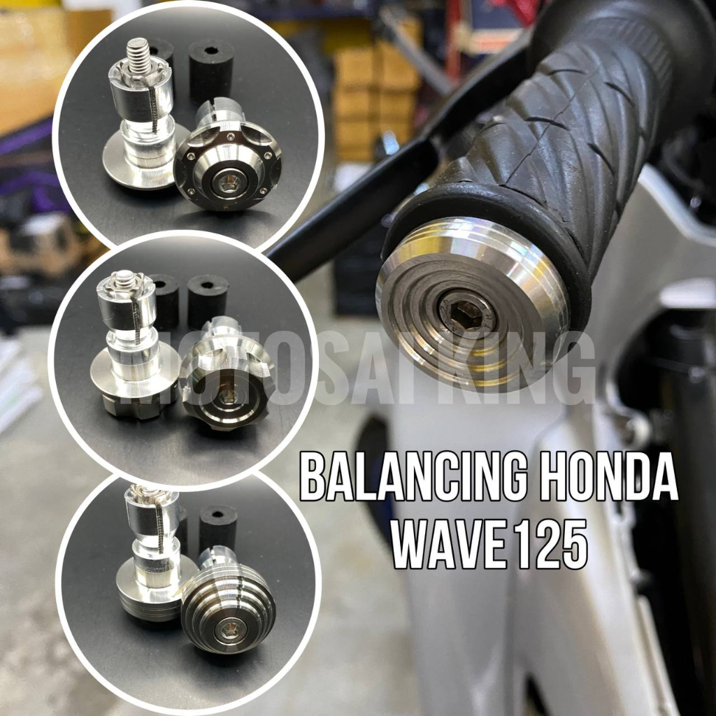 💥🇹🇭 HANDLE BALANCER YAMAHA HONDA WAVE 🇹🇭💥BALANCING STAINLESS STEEL CNC ...