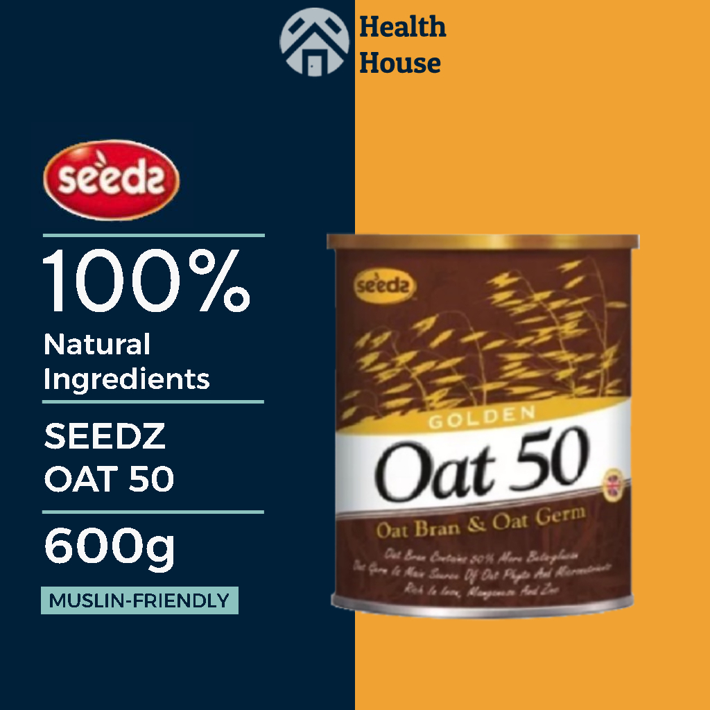 【Seedz】Oat 50 Oat Bran & Oat Germ 有机燕麦素食植物奶 - 600g Exp 26/10/2025 ...