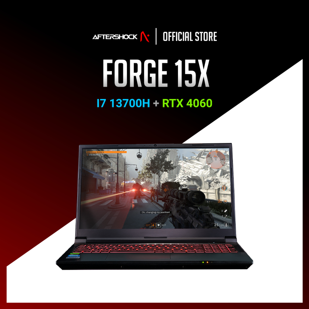 Aftershock PC | Forge 15X | i7 13700H | RTX 4060 | 16GB RAM | 1TB SSD ...