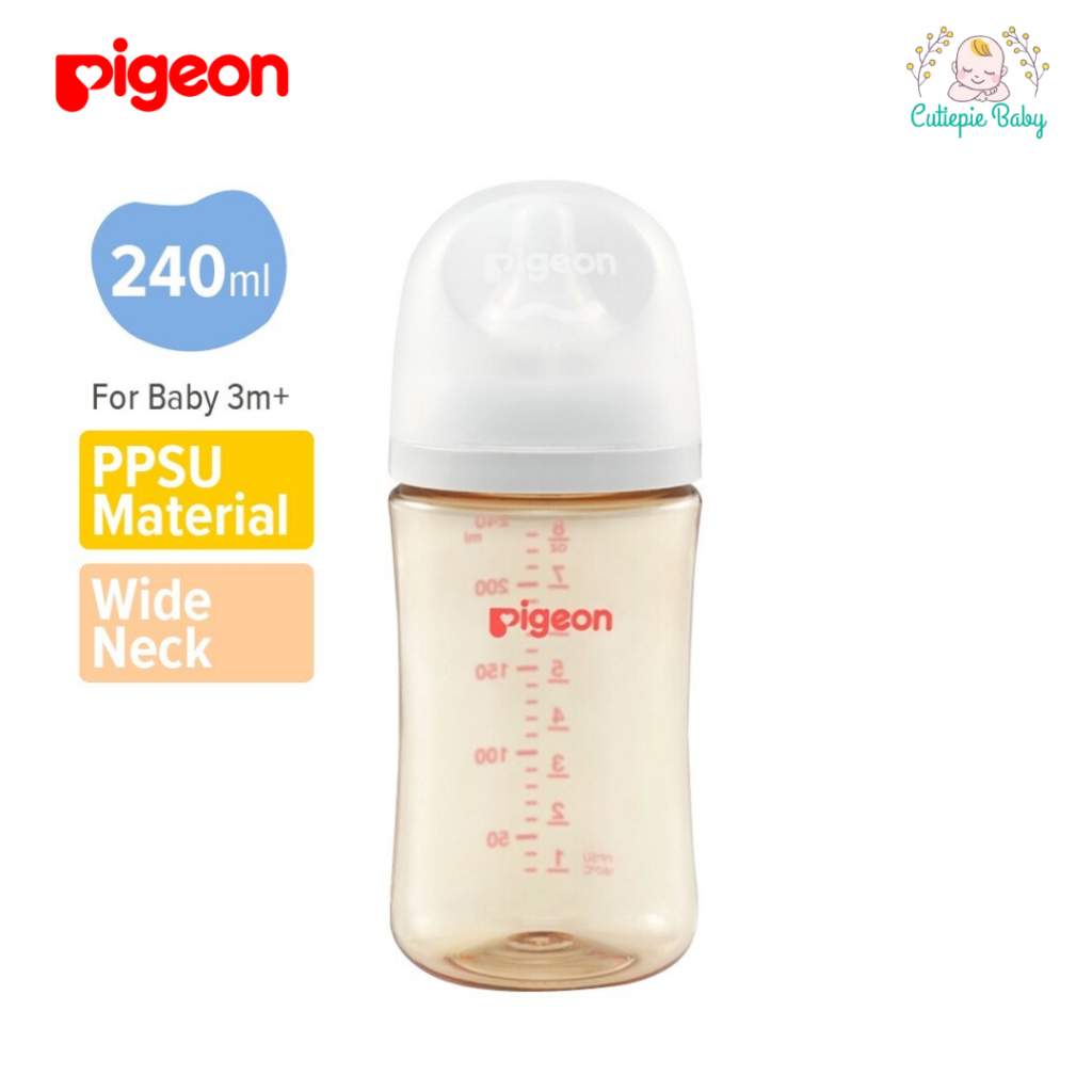 Pigeon Wide Neck PPSU Nursing Bottle (160ml/240ml) | Shopee Malaysia