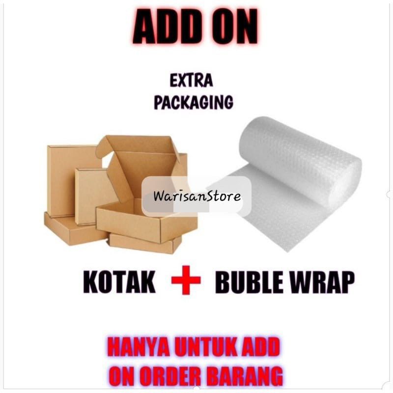 ADD ON DEAL TAMBAH KOTAK + BUBBLE WRAP & FREE FRAGILE EXTRA PACKAGING EXTRA PROTECTION | Shopee ...