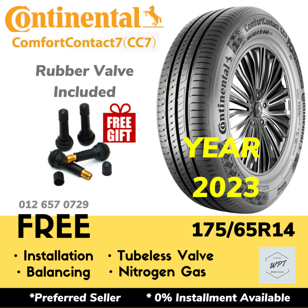 175/65R14 Continental ComfortContact CC7 (Installation) New Tayar Tire ...