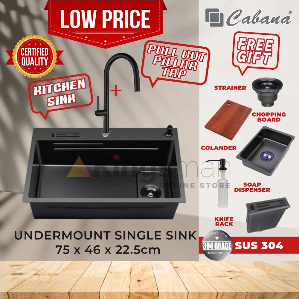 [Kingsman] Cabana Multifunction HoneyComb Kitchen Sink Undermount ...
