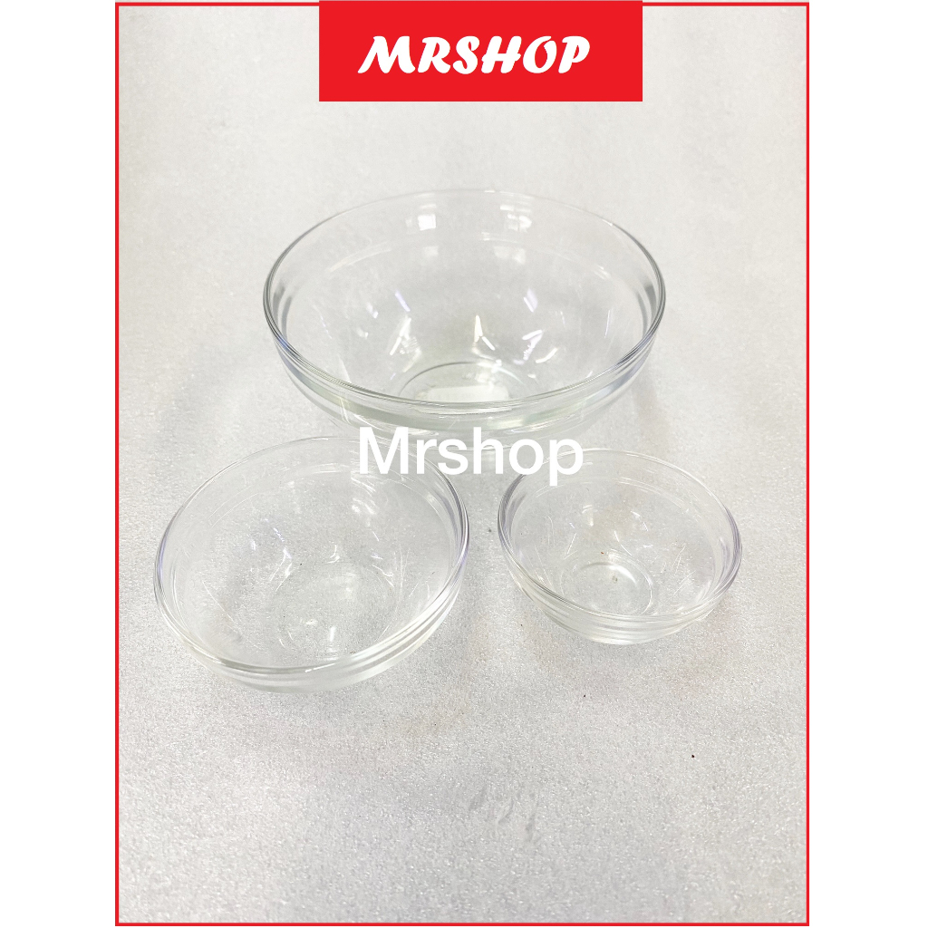 Glass Salad Facial Bowl Stackable Tempered Glass Soup Rice Noodle ...