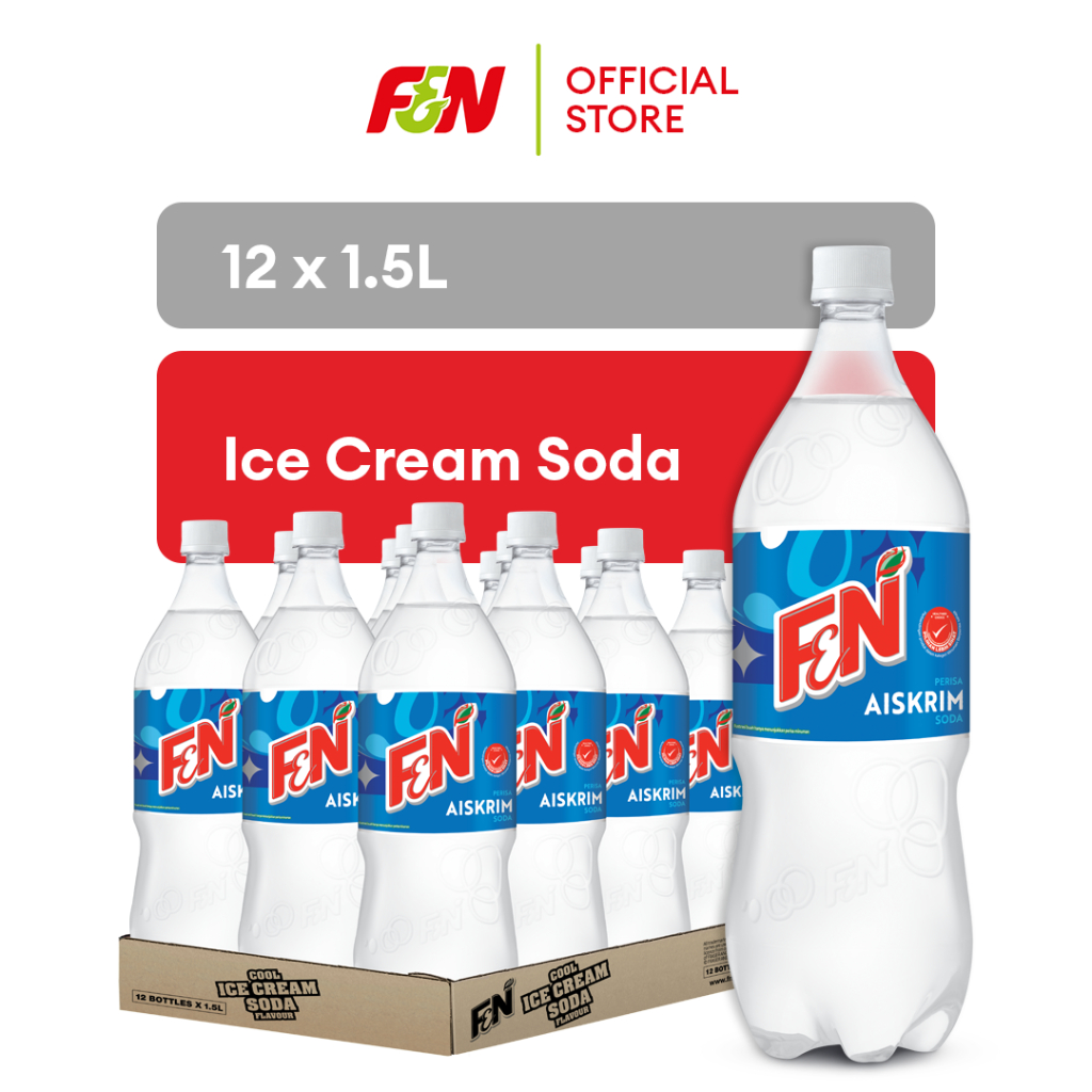 [Carton of 12] F&N Ice Cream Soda 1.5L | Shopee Malaysia