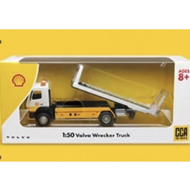 Shell 1:50 volvo trailer Flatbed Truck Traffic Rescue Trailer Model Toy ...