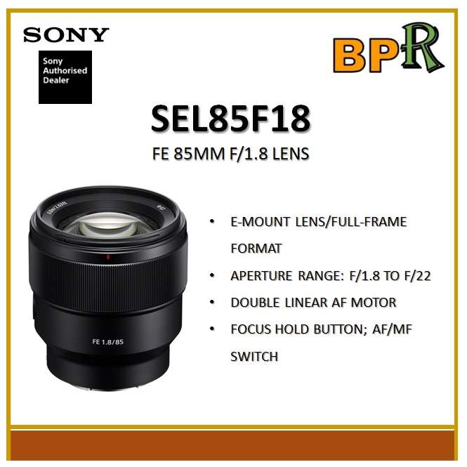 Sony SEL85F18 FE 85mm f/1.8 Lens | Shopee Malaysia