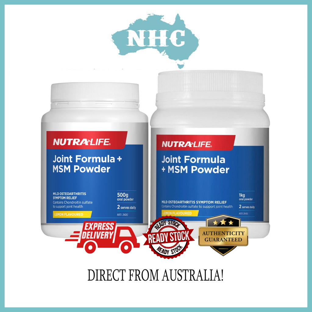 Nutra-Life Joint Formula + MSM Lemon Powder 500g / 1kg Exp 16/03/2025 ...