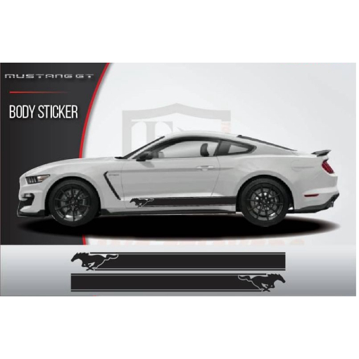 FORD MUSTANG GT CAR BODY STICKER SET | Shopee Malaysia