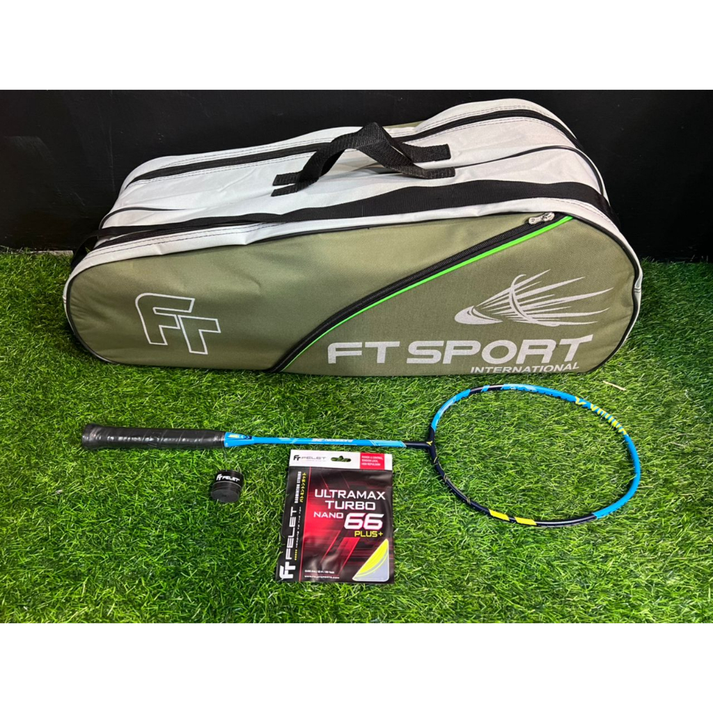 Combo Badminton Set Racket+Shuttlecock+Bag+String+Grip+Stringing ...