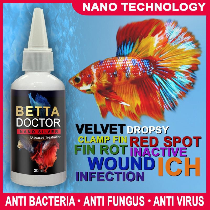 Betta Doctor Nano Silver Diseases Treatment Ikan Laga Betta Fish luka ...