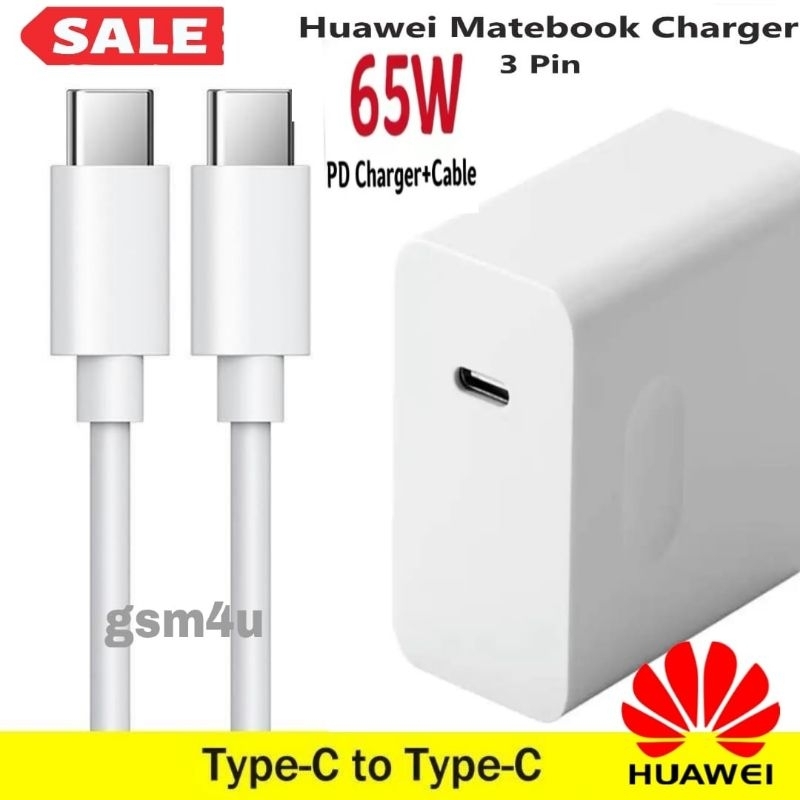 🔥Huawei 65W Charger Matebook D14 D15 D16 Magicbook X15 X16 Laptop ...