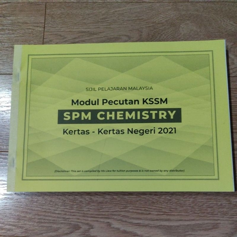 SPM Chemistry - Actual SPM exam paper | Shopee Malaysia