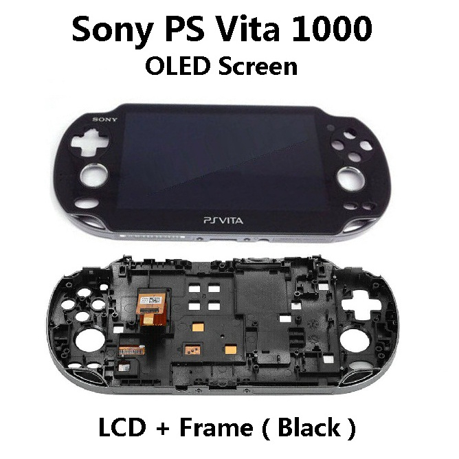 Sony PS Vita 1000 / PSV1000 LCD Display Touch Screen Digitizer Glass Screen with Frame PSVita ...