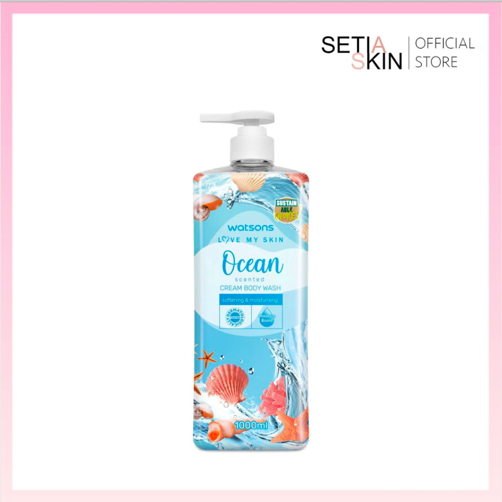 Ocean Cream Body Wash Softening and Moisturising by WATSONS 1000ml ...