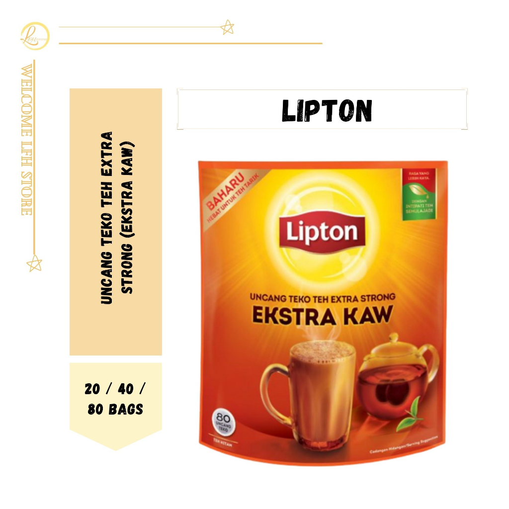 Lipton Potbag Extra kaw (20's/40's/80's x 2.3g) | Shopee Malaysia