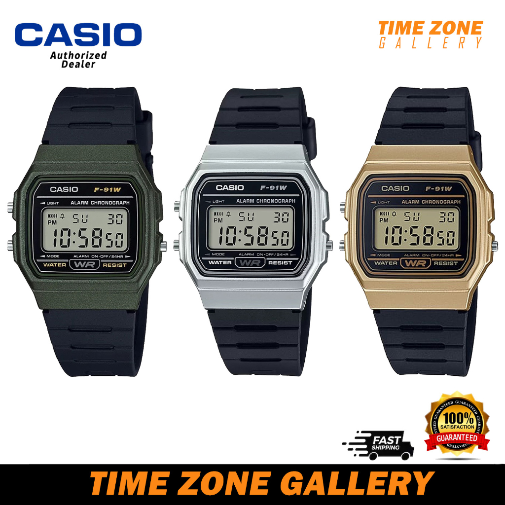Casio Youth Digital Series Unisex Watch F-91WM-7A / F-91WM-9A / F91W/F ...