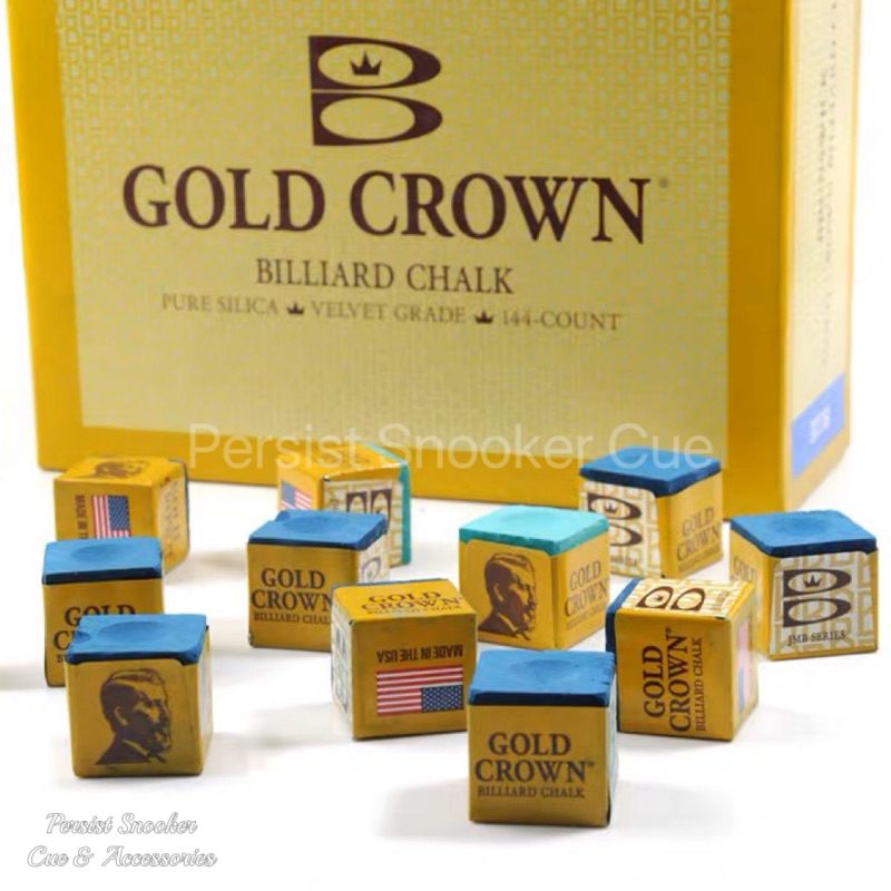 Original Brunswick US Gold Crown Snooker Chalk Snuker Cue Tip [Ready ...