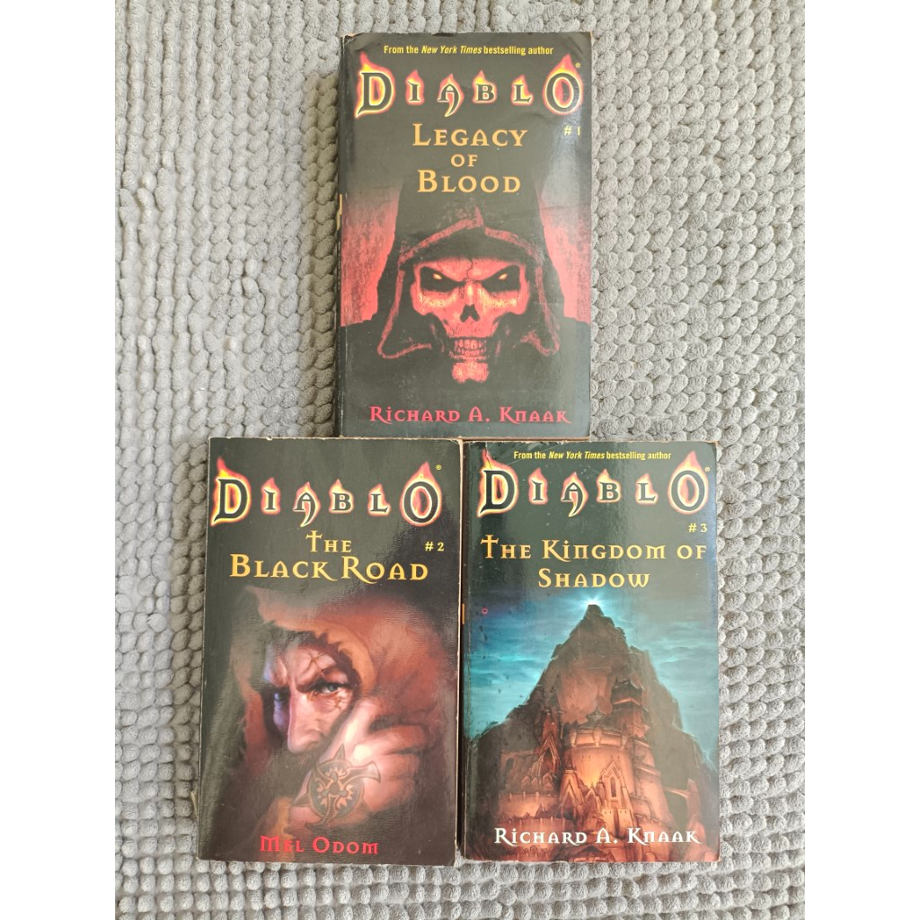 Diablo Books Fiction Novelization Set of 3 Legacy of Blood, The Black ...