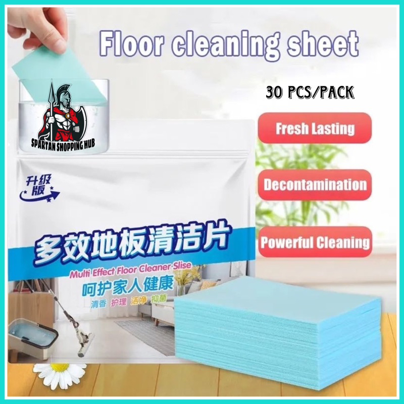 30 pieces/pack Floor Cleaning Sheet Multi-Effect Tile Cleaner Care ...
