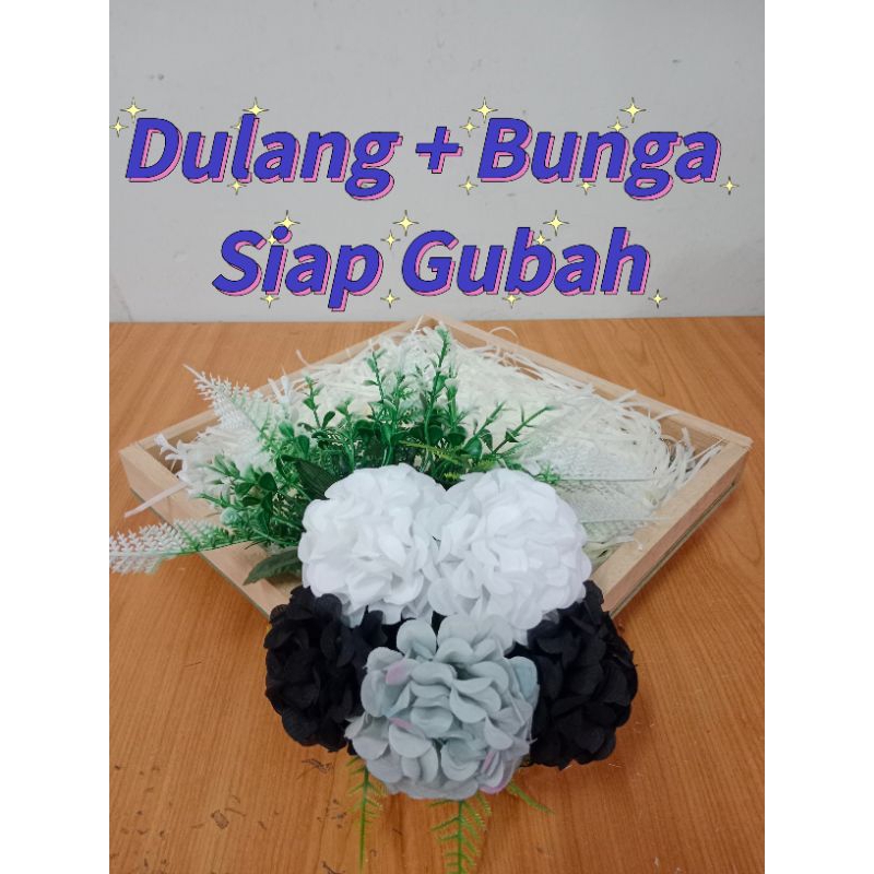 Dulang Dengan Bunga Kekwa Hantaran Siap Gubah | Shopee Malaysia