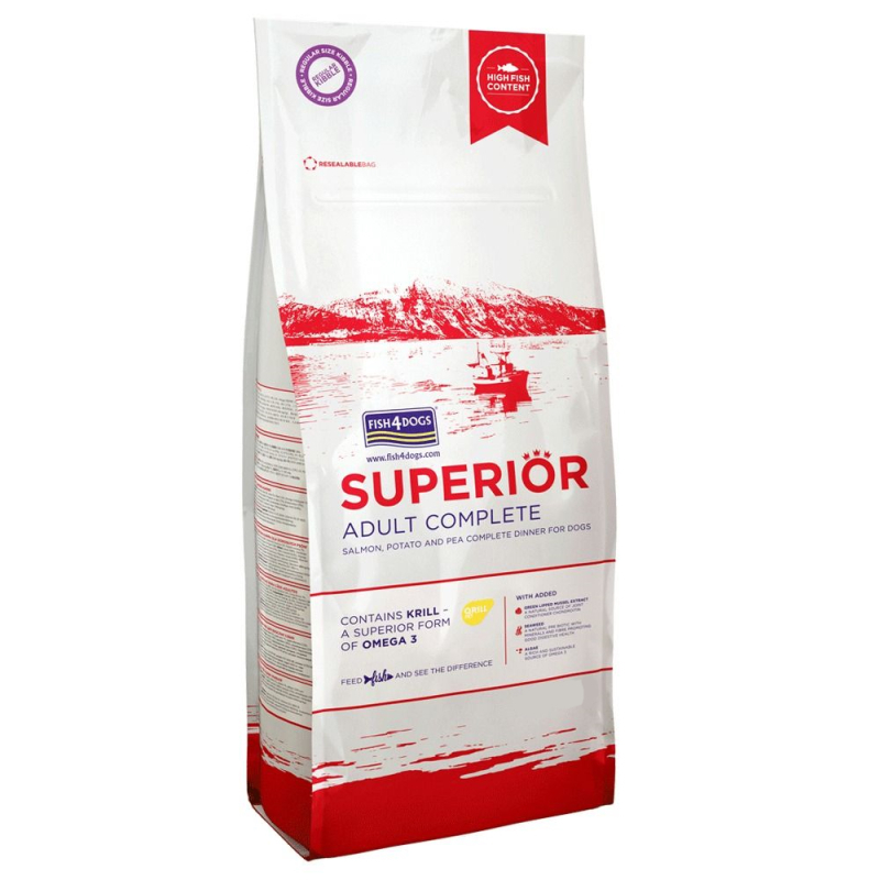 FISH 4 DOGS Superior Adult Complete Salmon (12kg) | Shopee Malaysia