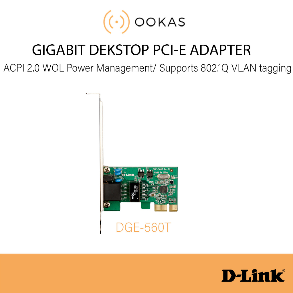 D-Link Gigabit Desktop PCI Express Adapter DGE-560T/DGE-528T | Shopee ...