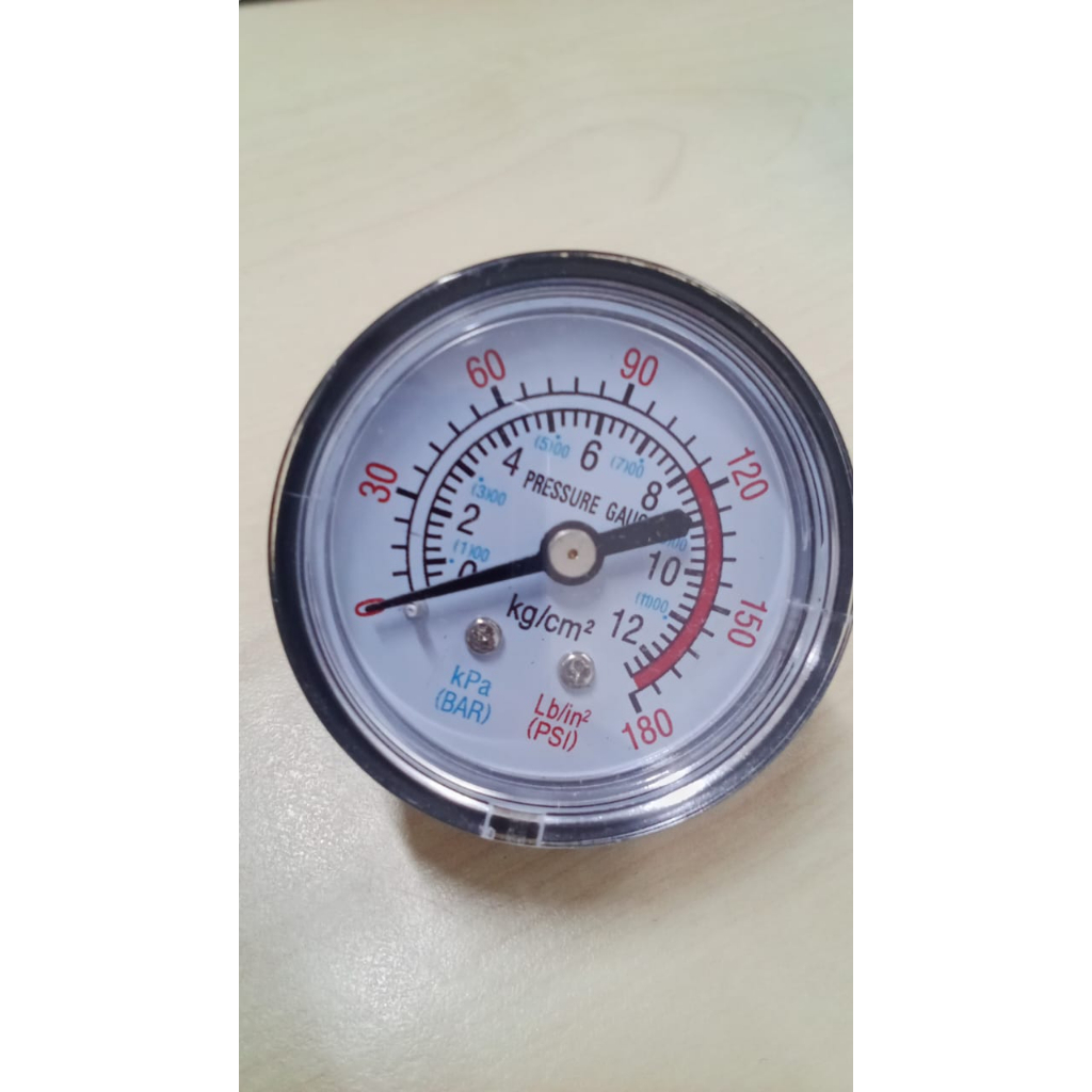 🔥Local Ready Stock 🔥 0 ~ 180 PSI Bar air pressure gauge 13mm 1/4 bsp ...