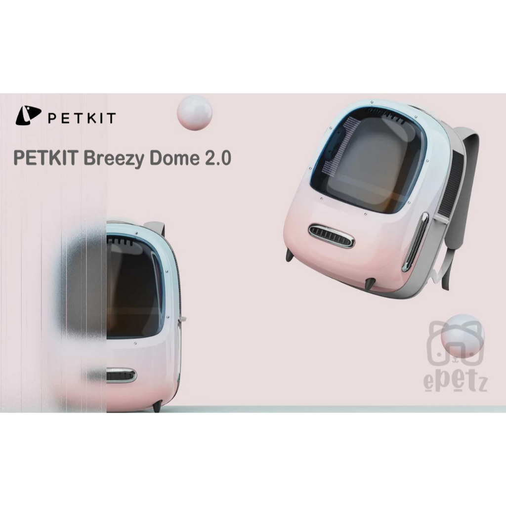 ePetz PETKIT Breezy Dome 2.0 New Cat Bag Transparent Breathable Outdoor Large Portable Bag Cat ...