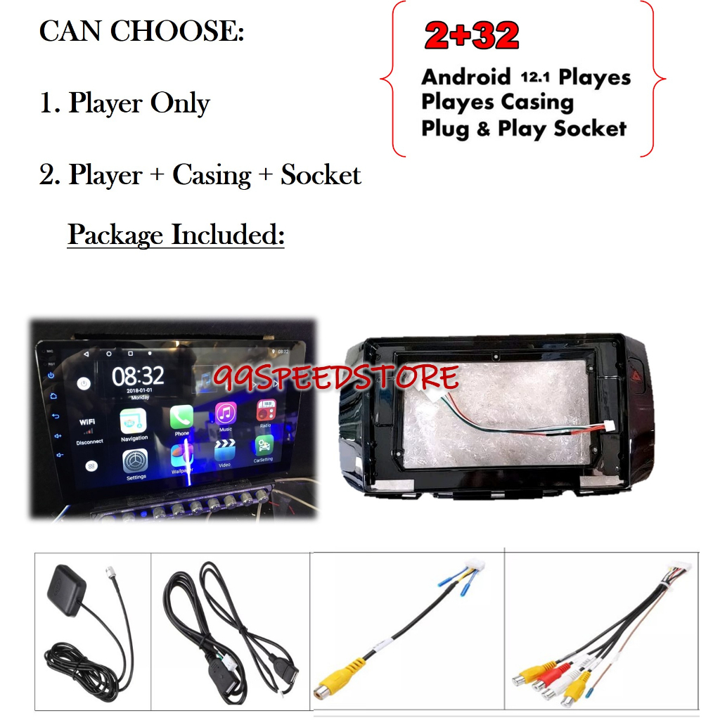 Perodua Alza Old 2010 - 2017 android player 10 inch PLUG N PLAY with ...