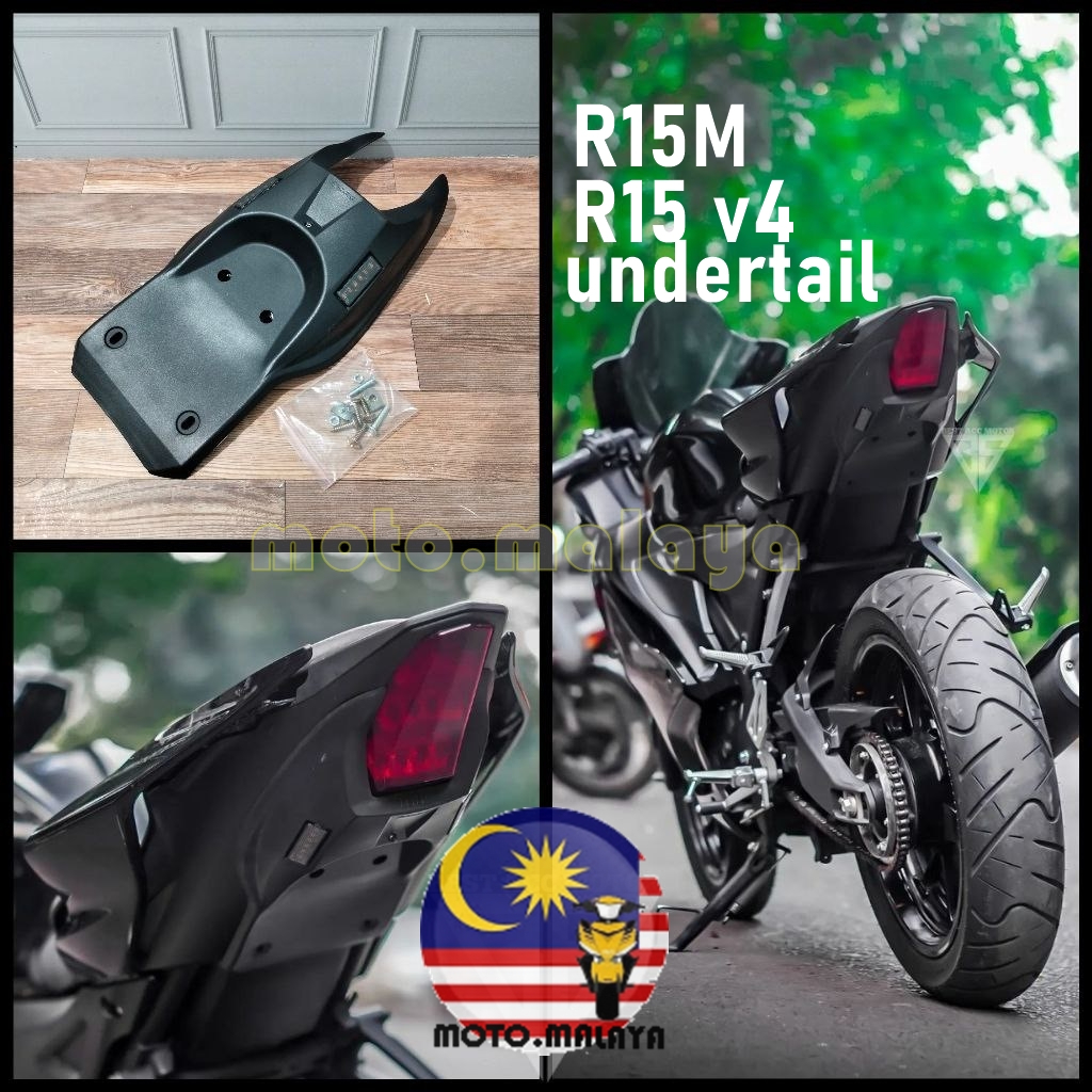 YAMAHA R15M R15V4 UNDERTAIL FENDERLESS MHR RACING WITH LED SIGNAL + NO ...