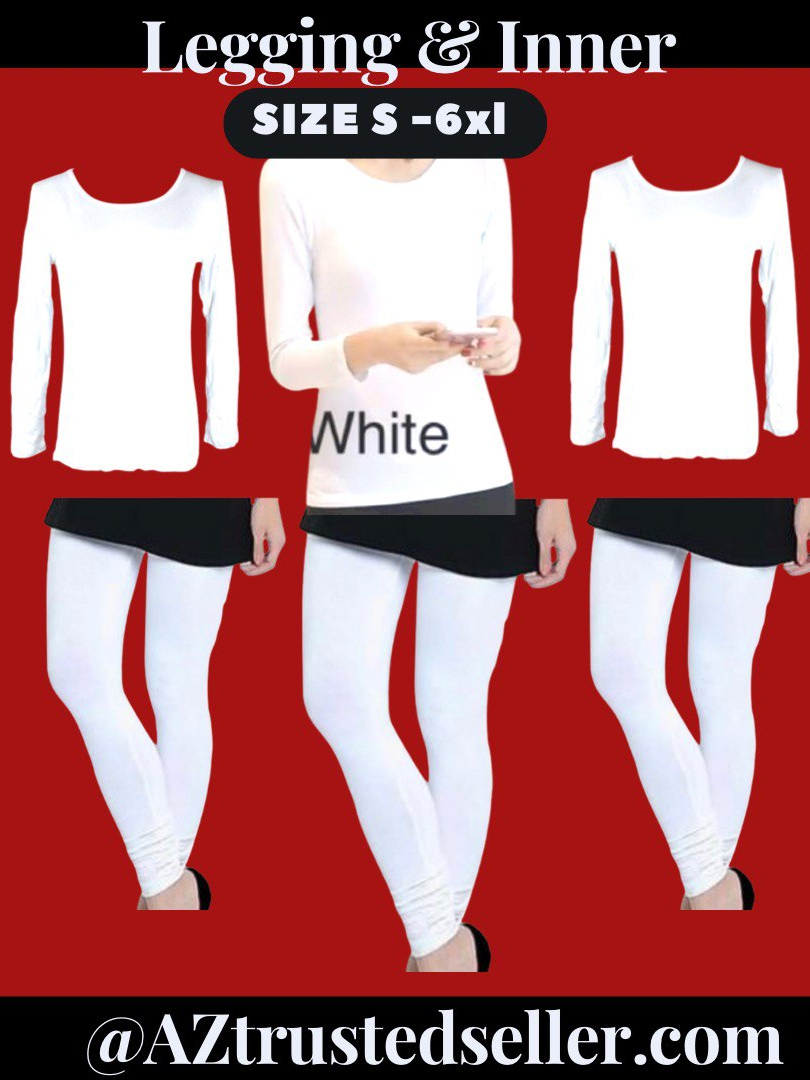 Legging Women White Legging Plus Size Leggings Women Seluar Tight ...