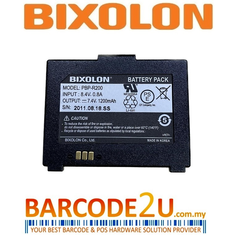 Bixolon Battery SPP-R200 Original Battery | Shopee Malaysia
