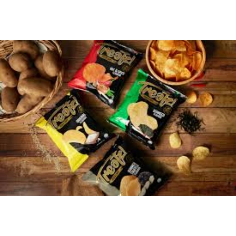 Treats potato chips 60g (Original/Sour Cream &Onion/Hot & Spicy/Truffle ...