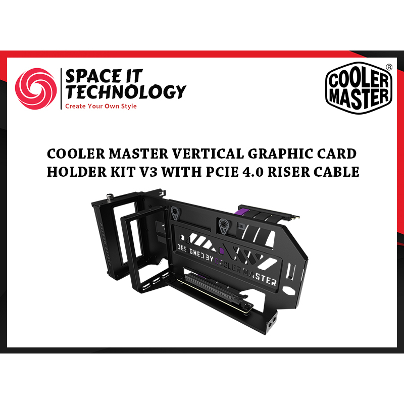 Cooler Master Vertical Graphic Card Holder Kit V3 With Pcie 4.0 Riser ...