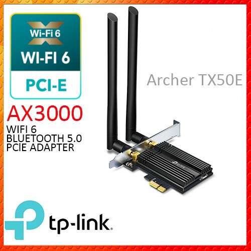 TP-Link Archer TX50E AX3000 Wi-Fi 6 Bluetooth 5.0 PCIe Adapter | Shopee ...