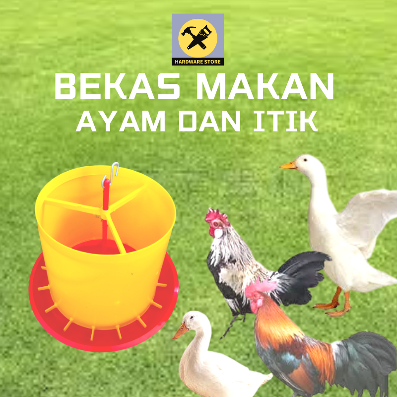 BEKAS MAKANAN AYAM BESAR / ITIK /Chicken Feed bucket/鸡饲料桶 | Shopee Malaysia